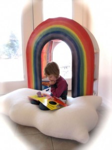 Amazing DIY Rainbow Bookcase For Your Kids