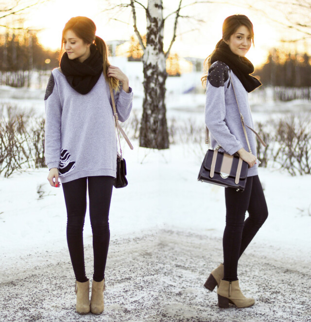 Infinity Scarf Outfits for infinity Joy in the Cold days