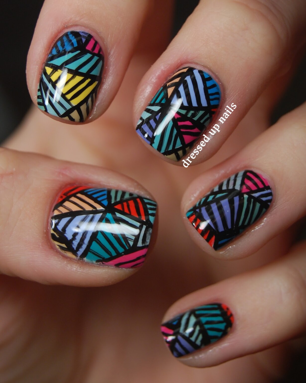 24 Amazing Colorful Nail Art Ideas