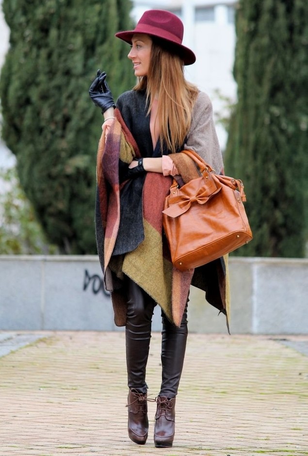 17 Ideas with Capes and Ponchos for Trendy Chic Look