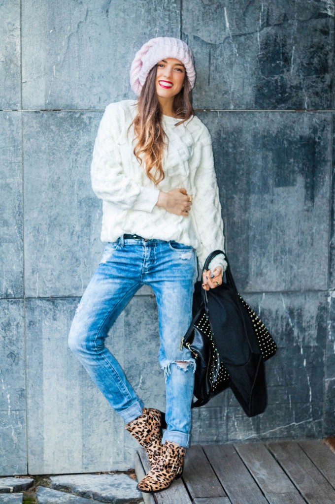 20 Excellent Jeans Outfits Combined With High Heels / Ankle Boots