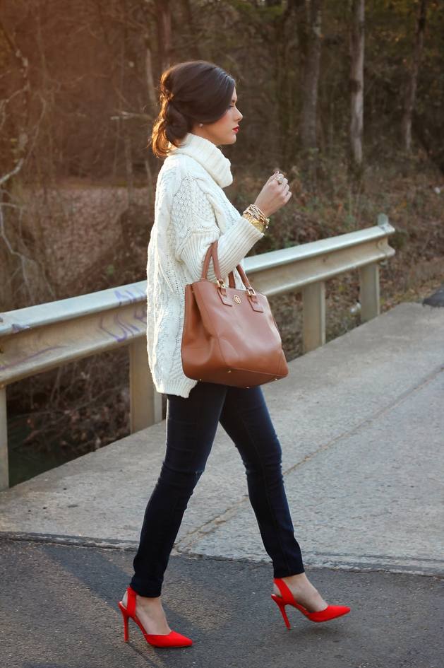 Red High Heels- 20 Stylish Ideas How to Wear Them