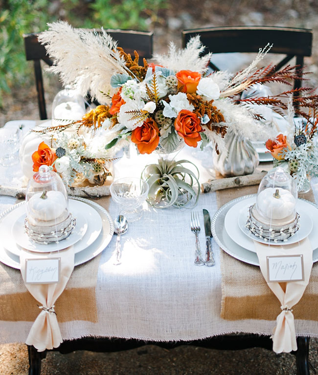 15 Incredible Fall Wedding Floral Table Arrangements