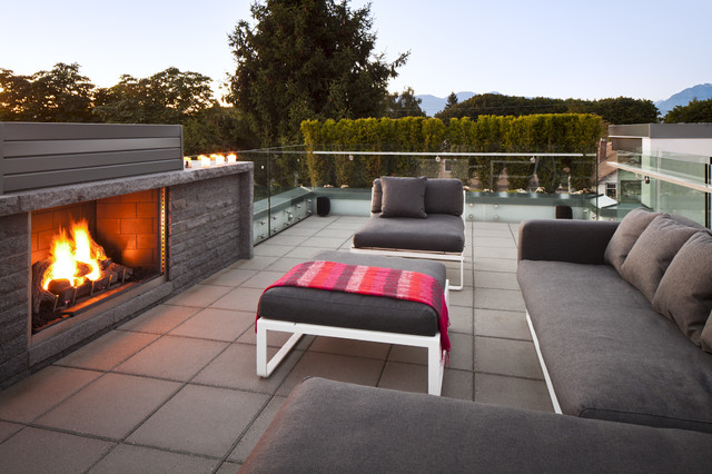 20 Rooftop Terrace Fireplace And Fire Pit Design Ideas To Relax And ...