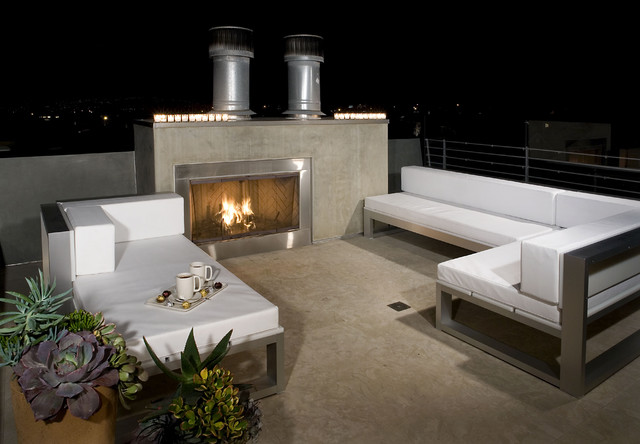 20 Rooftop Terrace Fireplace And Fire Pit Design Ideas To Relax And ...