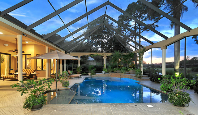 19 Stunning Covered Pool Design Ideas