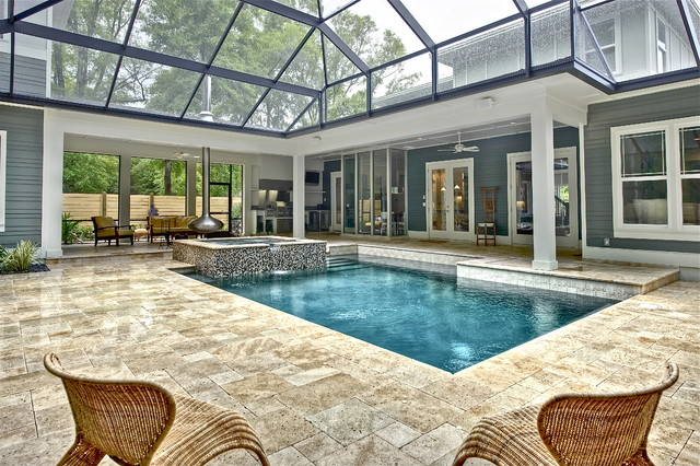 19 Stunning Covered Pool Design Ideas