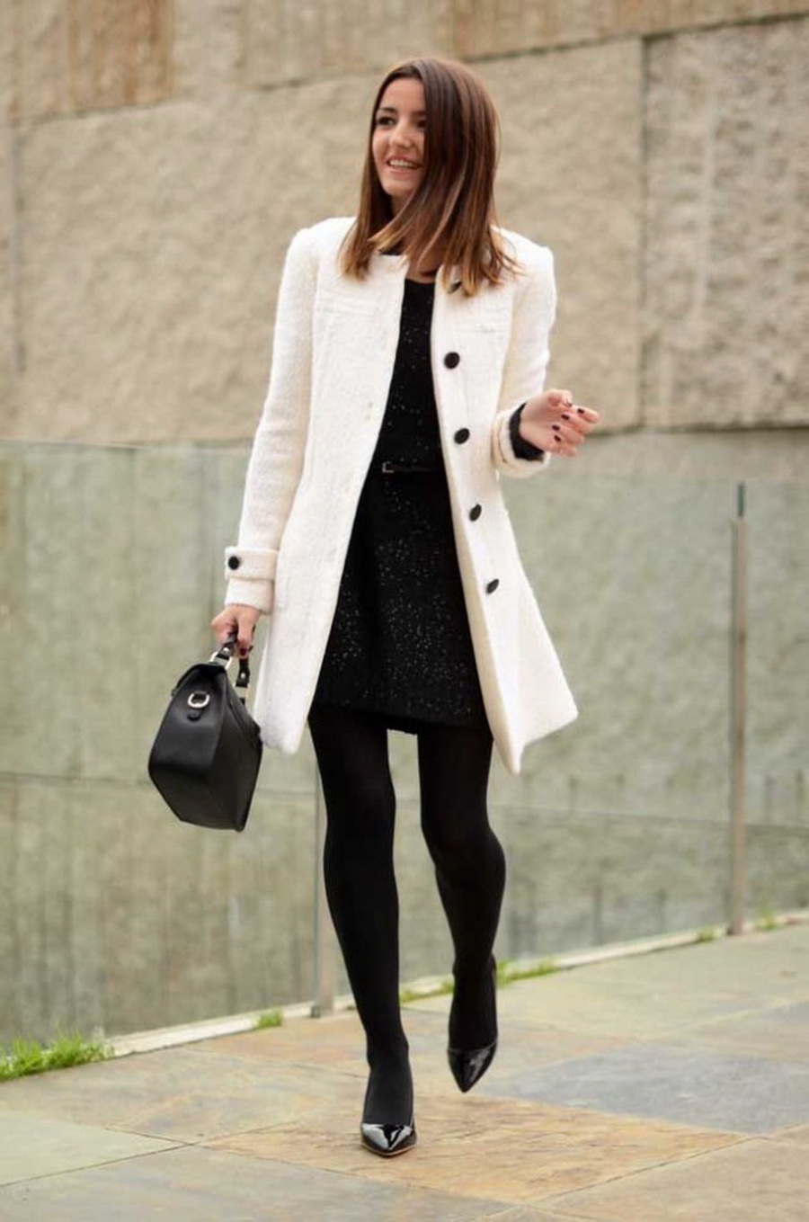 20 Chic Ideas How to Style Black Tights This Season