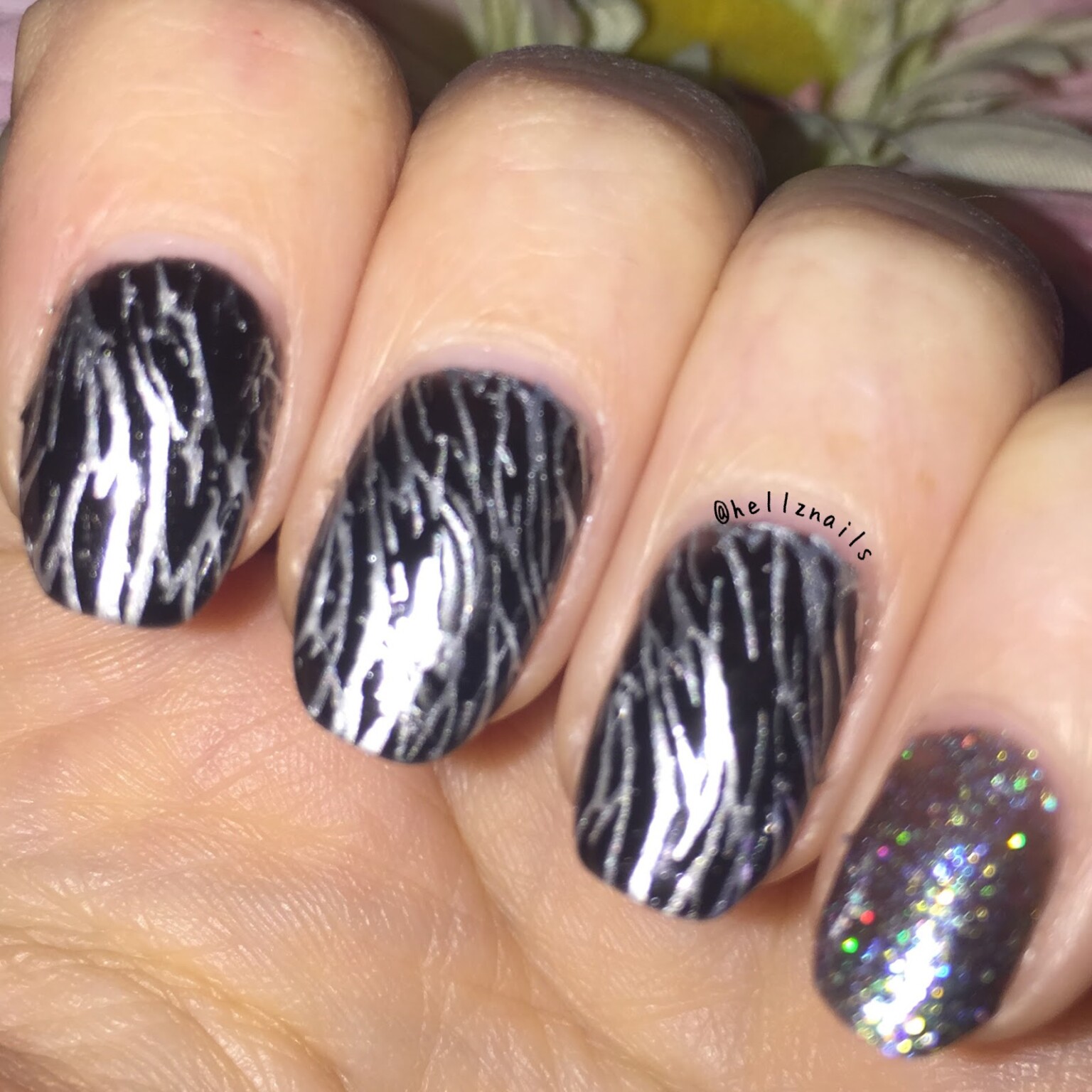 15 Amazing Nail Art Ideas with Black Base