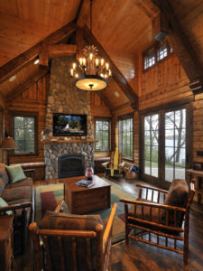 18 Cozy and Rustic Cabin Living Room Design Ideas