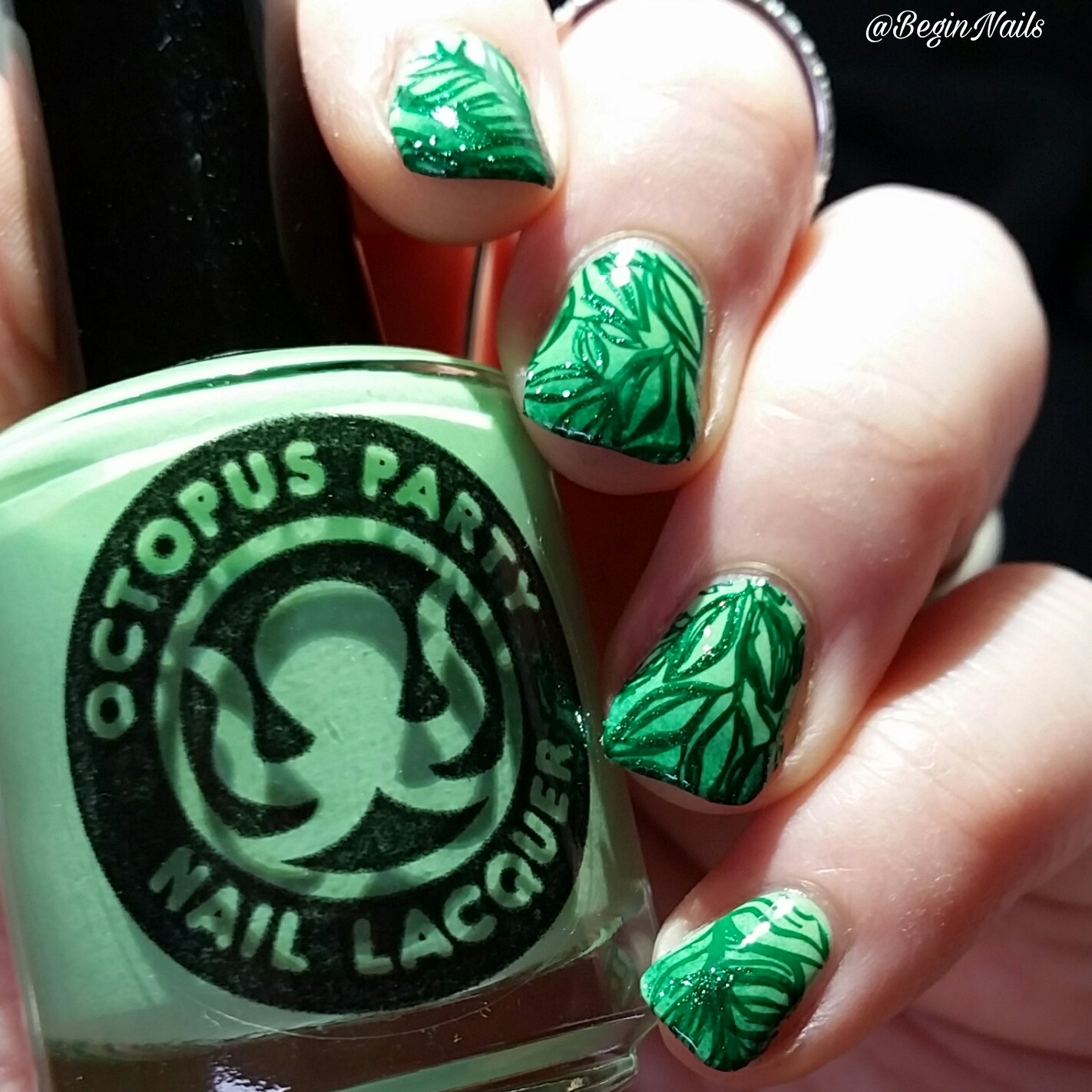 Creative Green Nail Art Ideas inspired by Rainforest