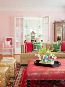Colorful Preppy Home- 17 Living Room Design and Decor Ideas