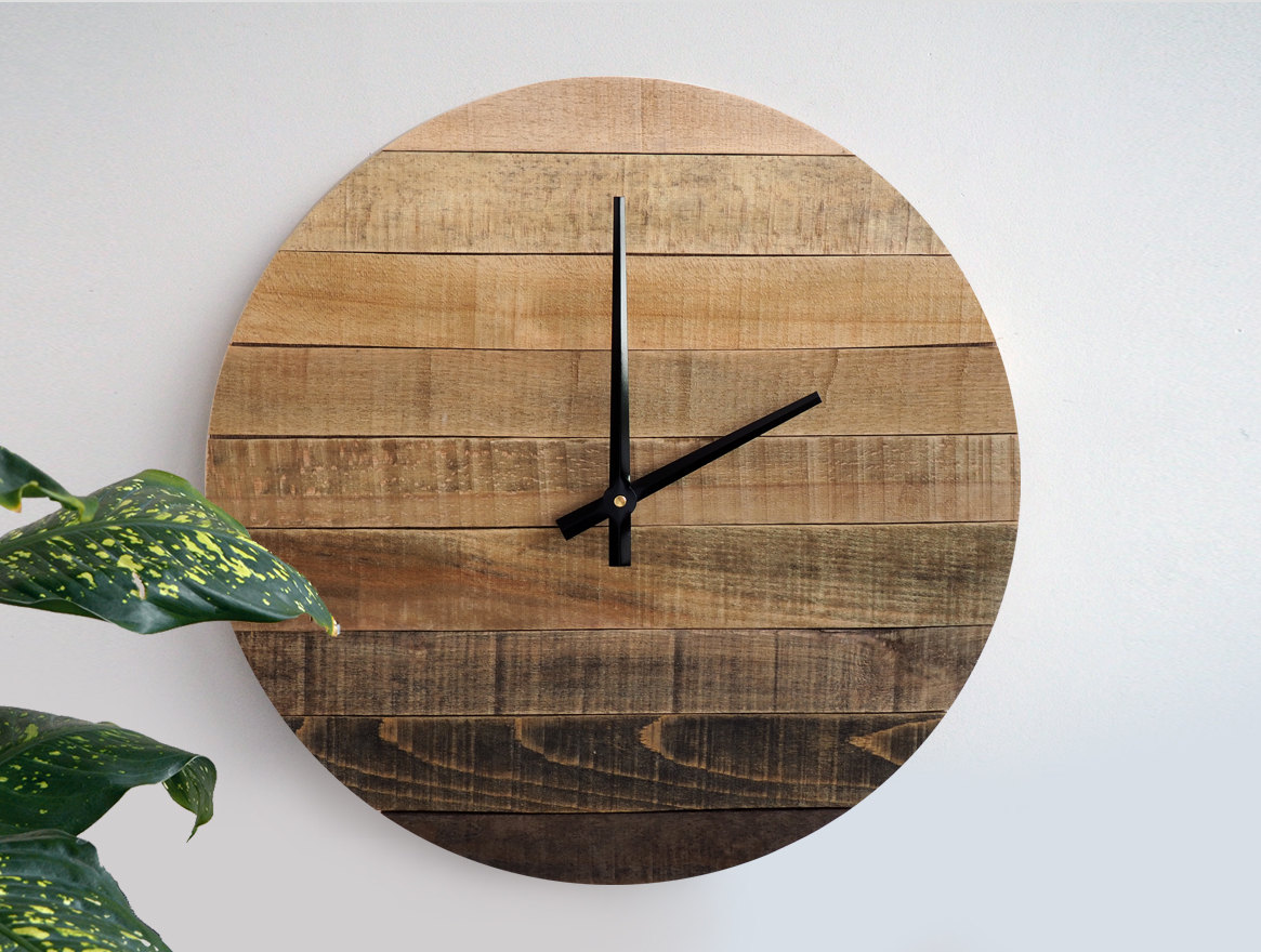 16 Chic Handmade Wall Clock Designs That Make Great DIY Projects