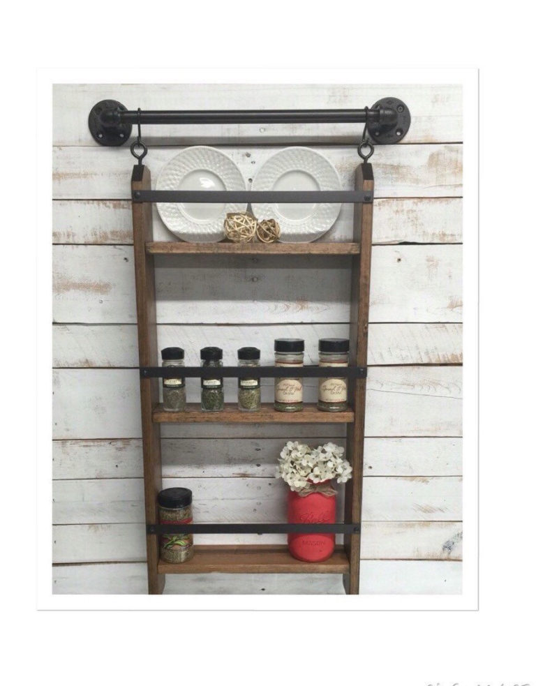 16 Practical Handmade Spice Rack Ideas That Will Help You Organize Your ...