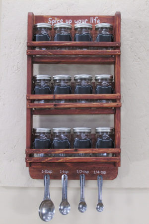 16 Practical Handmade Spice Rack Ideas That Will Help You Organize Your ...