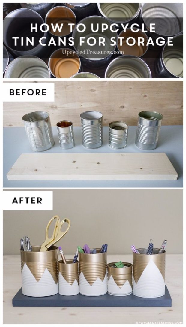 16 Amazingly Crafty DIY Tin Can Projects You Can Do In No Time