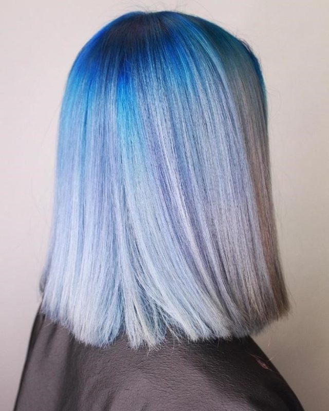 Fresh and Cool Blue Ombre Hair Styles