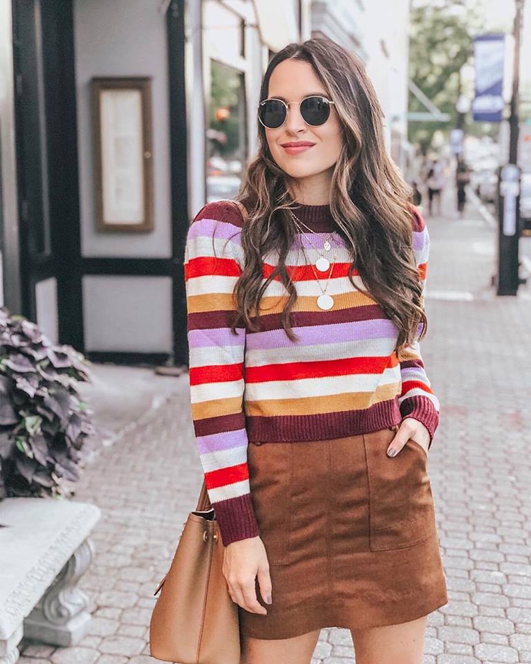 Street Style–15 Ways to Wear a Mini Skirt Through Fall